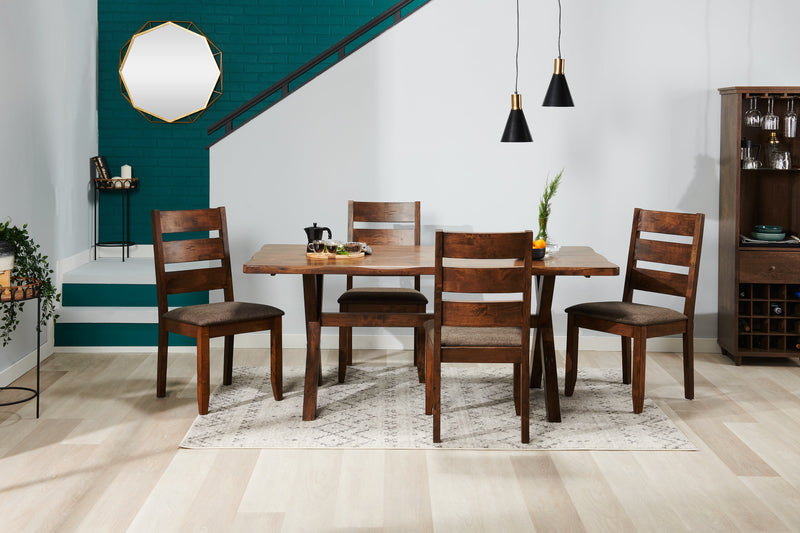 Ensemble de salle à manger Plum 5 pièces en bois avec table de 70,7 ...