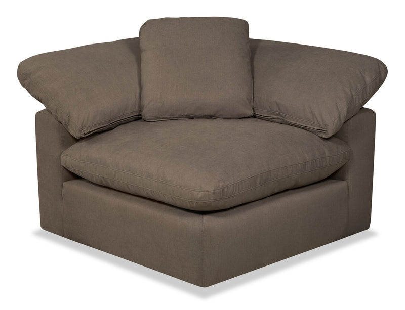 Sofa sectionnel modulaire Eclipse 4 pièces en tissu d'apparence lin ...