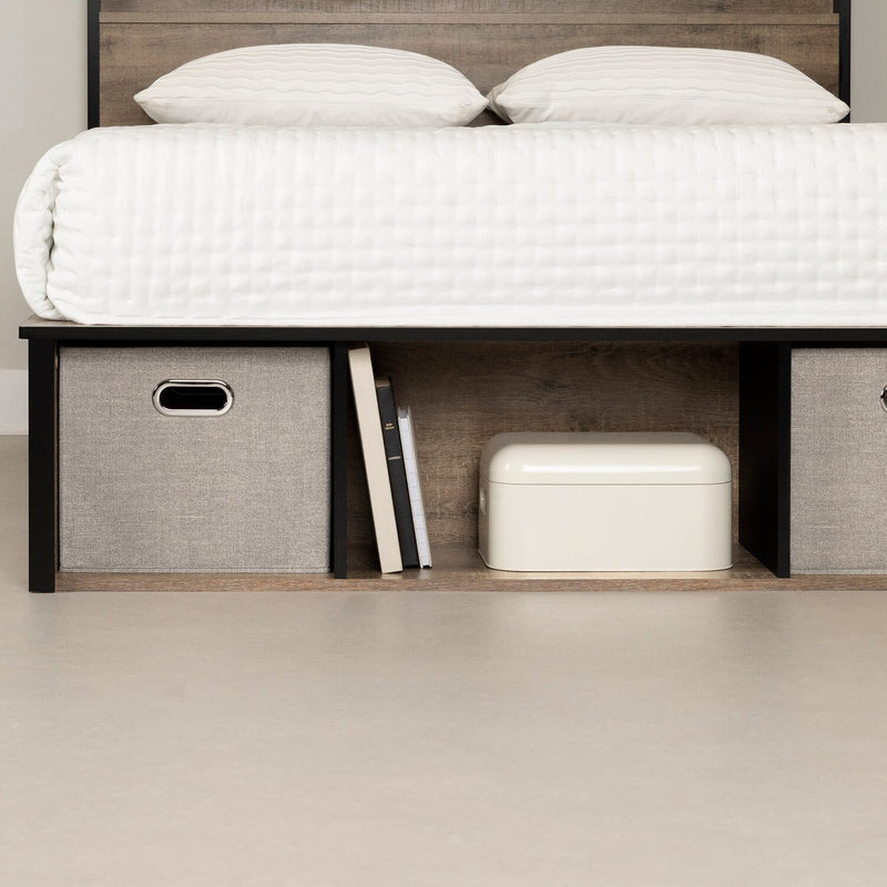 Lit double de rangement Everley | Brick