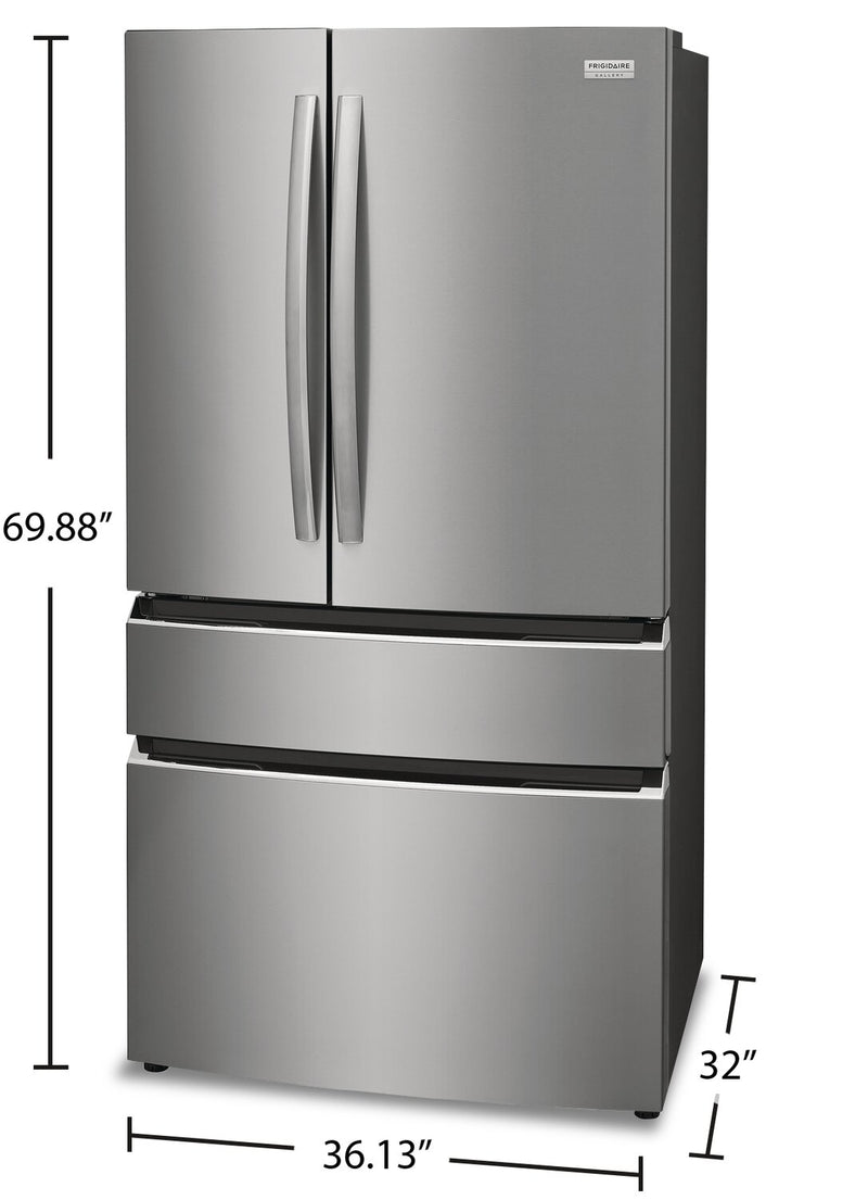 Réfrigérateur 4 portes Frigidaire Gallery de 22,1 pi3 à portes fran ...