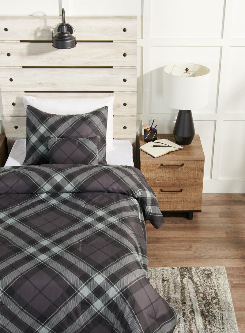 Ensemble d'édredon William 3 pièces pour lit simple | Brick